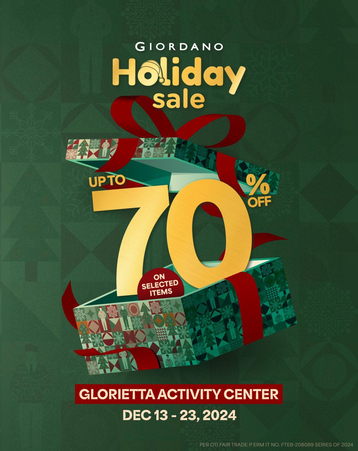 Giordano's Holiday Sale Extravaganza at Glorietta Activity Center ...